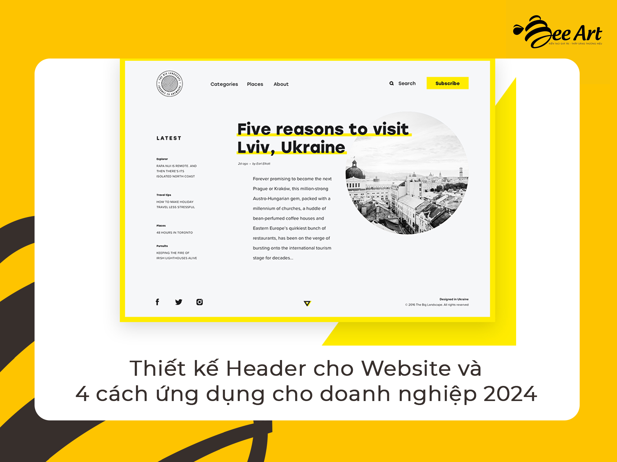 Thiết kế Header cho Website và 4 cách ứng dụng cho doanh nghiệp 2024