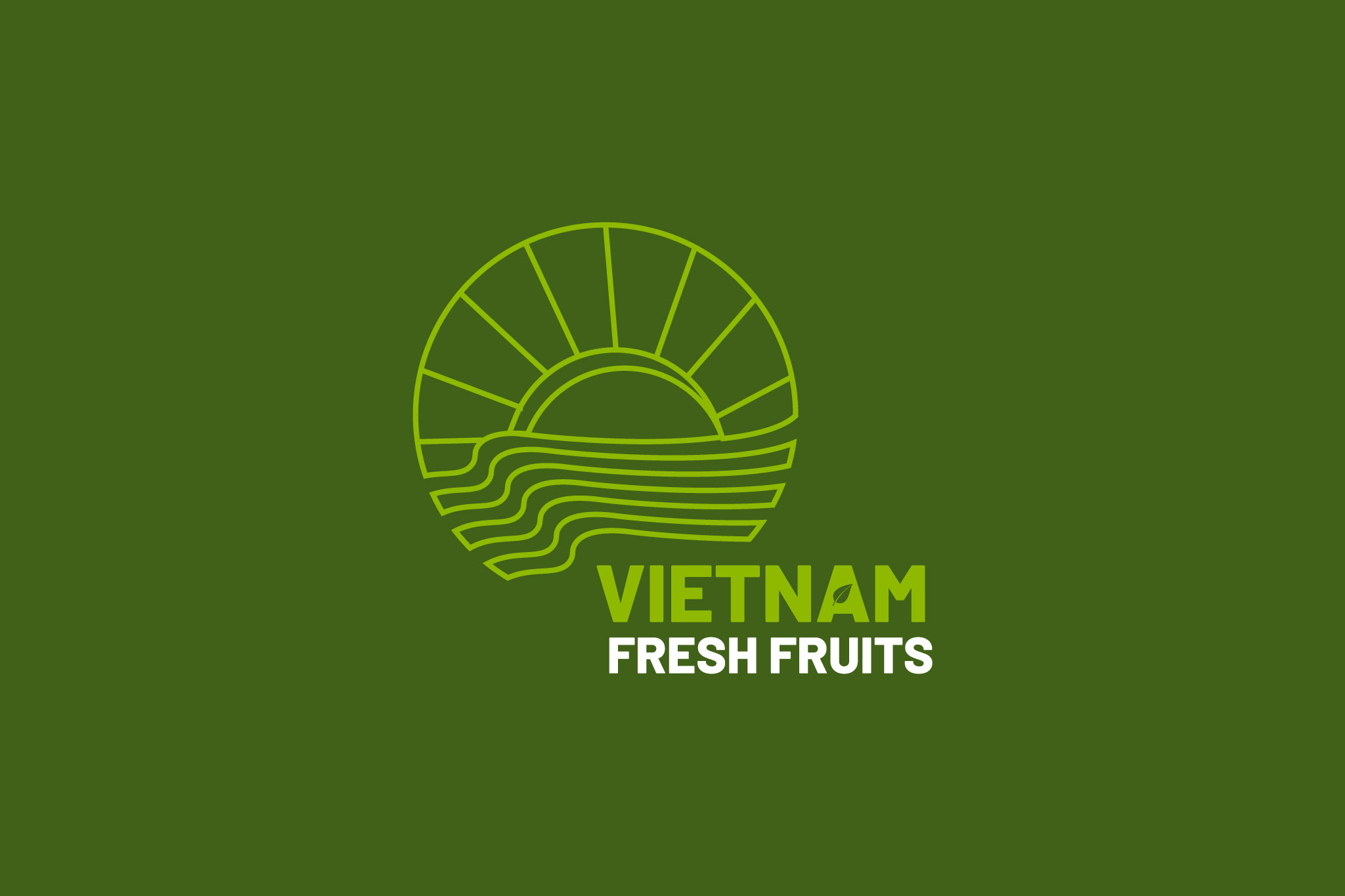 THIẾT KẾ LOGO THỰC PHẨM ORGANIC VIETNAM FRESH FRUIT